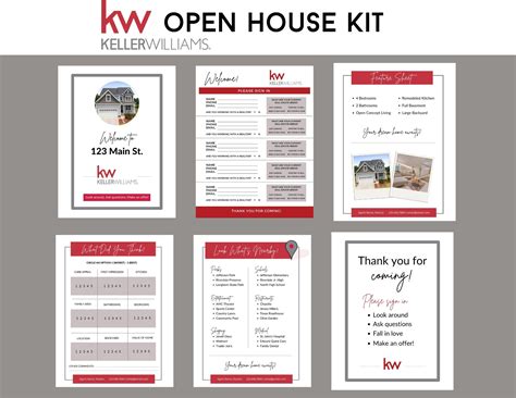 Keller Williams Branded Open House Kit Open House Real Estate Kit Open