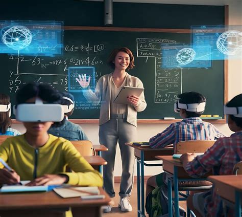 Teacher Reading In Classroom Premium Ai Generated Image