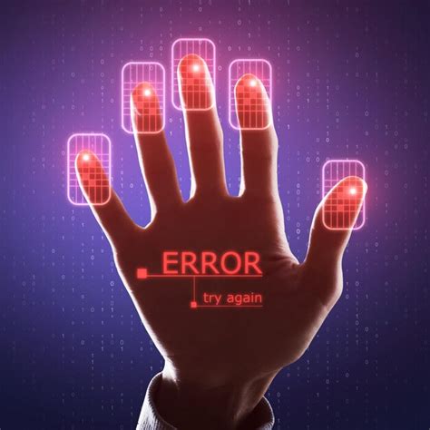 premium photo hand using abstract finger scanning interface on binary