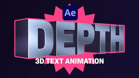 3d Text Animation In After Effects Tutorial Text Animation Adobe After Effects Tutorials