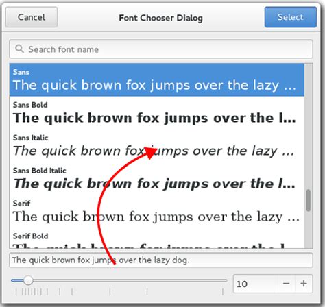 Sample Text Preview In Gtkfontchooserdialog Platform Gnome Discourse