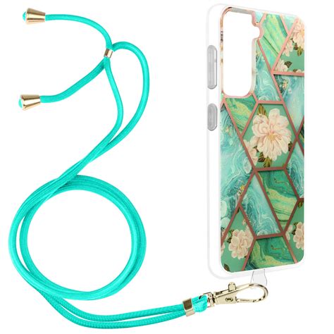 Etui Do Samsunga Galaxy S Geometric Design Z Odpinanym Przewodem Niebieskie Avizar Sklep