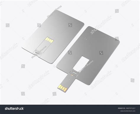 Generic Plain Credit Card Type Usb Stock Illustration 2467471317
