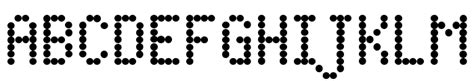 Dot Matrix Free Font Decorative Display Retro Technologi What Font Is