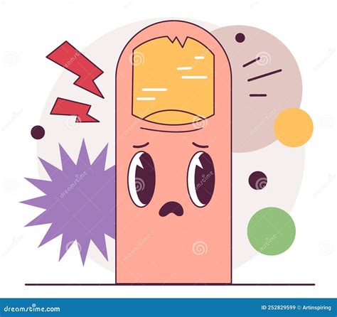 Nail Disease Onychomycosis Concept Fungal Nails Infection Vector