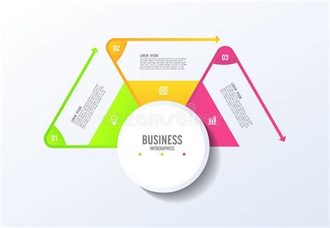 Vector Infographic Business Design Template Stock Vector Illustration Of Abstract Graph