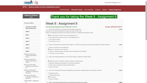 Assignment 6 Business Analytics And Data Mining Modeling Using R Nptel 2k23 Data Science