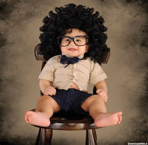 عکس پسر بچه تپل مو فرفری