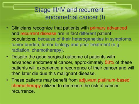 Ppt New Aspects Of Adjuvant Therapy In Endometrial Cancer Current Standards And Future