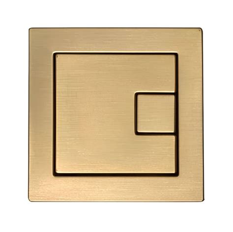 Tavistock Brushed Brass Square Dual Flush Button Bathtrader