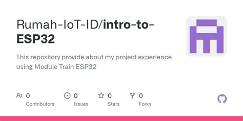 GitHub Rumah IoT ID Intro To ESP32 This Repository Provide About My Project Experience Using