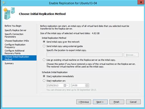 Hyper V Replica Configuration Between Non Clustered Hosts