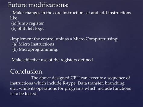 PPT CPU Design Project PowerPoint Presentation Free Download ID