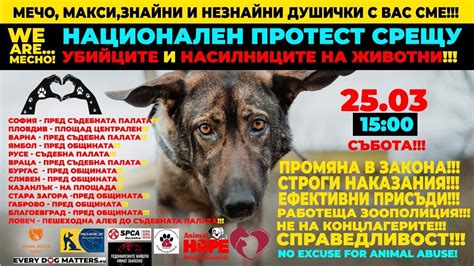 Казанлък се присъединява към Националния протест срещу убийците и насилниците на животни