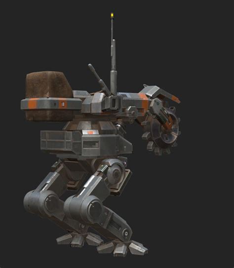 Artstation Robot Miner Game Asset Sergey Koznov Miner Game Game