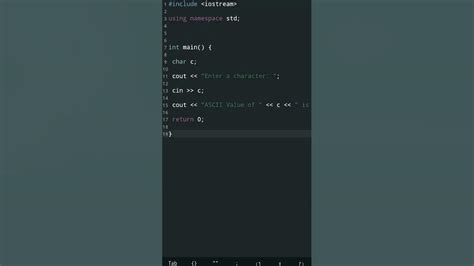 C Program To Find Ascii Value Of A Character Programming Subscribe Foryou Shorts Youtube