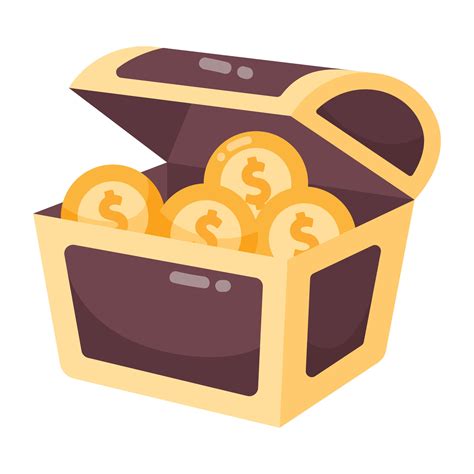 Trendy Treasure Box Vector Art At Vecteezy