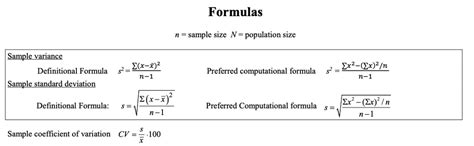 Solved Sample Size N Population Size Sample Variance Definitional
