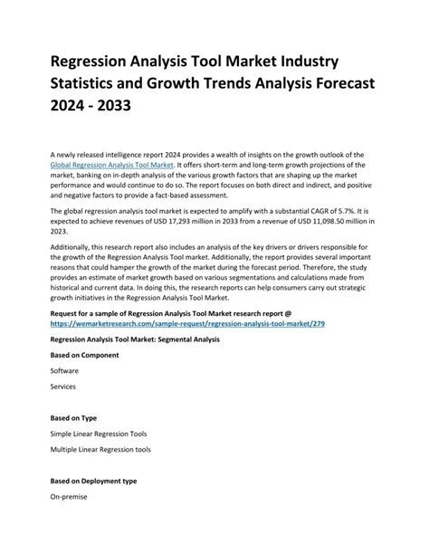 Ppt Regression Analysis Tool Market Powerpoint Presentation Free