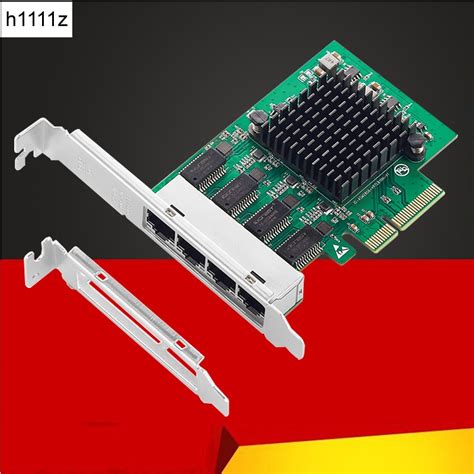 Pci Express 101001000mbps 네트워크 카드 쿼드 기가비트 이더넷 어댑터 Lan Rj45 Nic