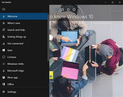Get Started App Of Windows 10 Learn Windows 10