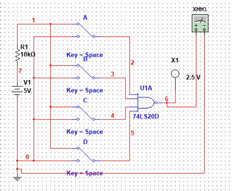 24 Hour Digital Clock Multisim Simulation With Calibration Function
