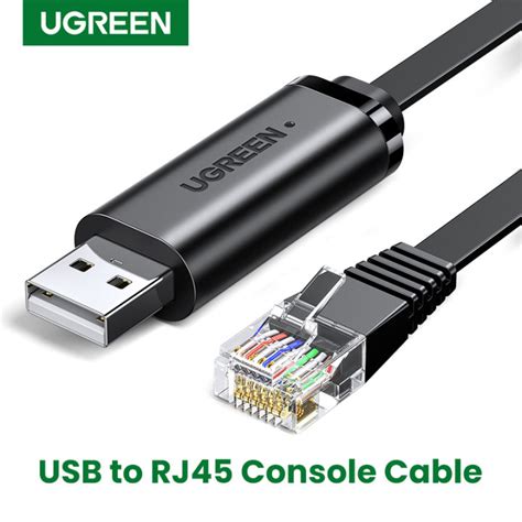 Ugreen Usb To Rj45 Console Cable Rs232 Serial Adapter For Cisco Router Usb Rj 45 8p8c Converter
