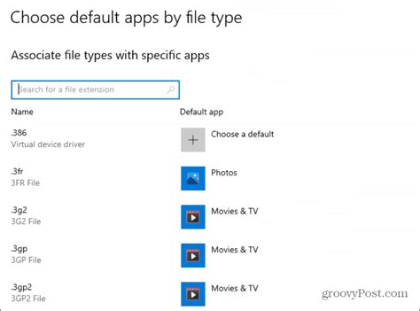 Default Apps Settings