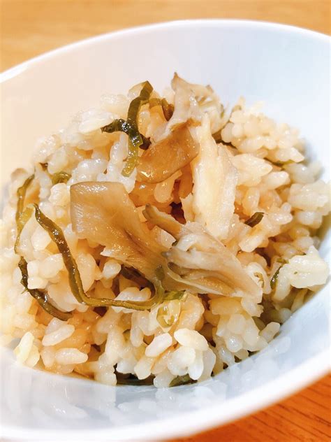 まいたけと塩昆布の炊き込みご飯 レシピ・作り方 By Jimo 楽天レシピ