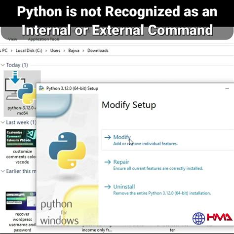 How To Fix Python Is Not Recognized As An Internal Or External Command