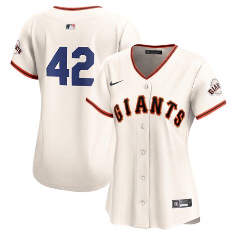 Womens San Francisco Giants Nike Cream 2024 Jackie Robinson Day Home