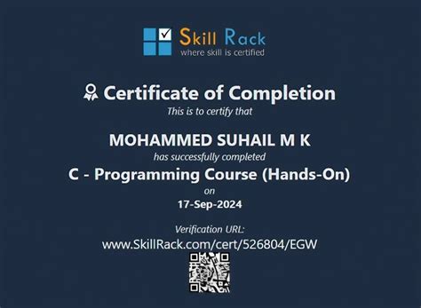 Mohammed Suhail M K On Linkedin Cprogramming Codingskills