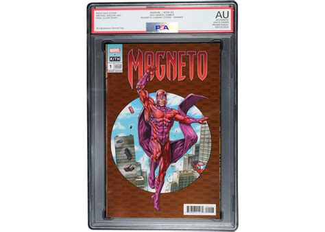 Marvel Kith 3 Magneto Variant Cover Orange Comic Psa Graded Au Us