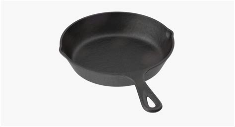 무쇠 8in 프라이팬 3d 모델 29 Max C4d Obj Free3d