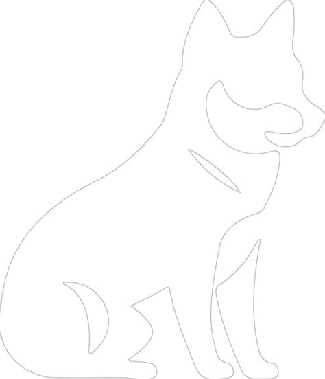 시바 이누 윤 실루 색 배경 프리미엄 벡터