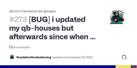 BUG I Updated My Qb Houses But Afterwards Since When I Add Garages To