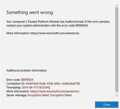 Outlook Tpm Error Trusted Platform Malfunctioned