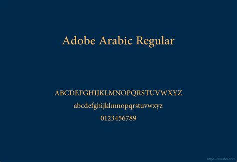 Adobe Arabic Regular Font Free Download [ttf Otf] Wisabo Fonts