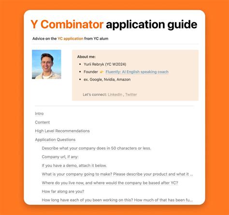 I Made It Public 👉 Y Combinator Application Guide Over The Past Year