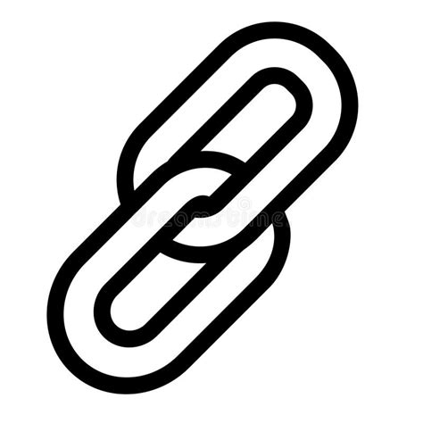 Link Vector Icon On A White Background Stock Vector Illustration Of