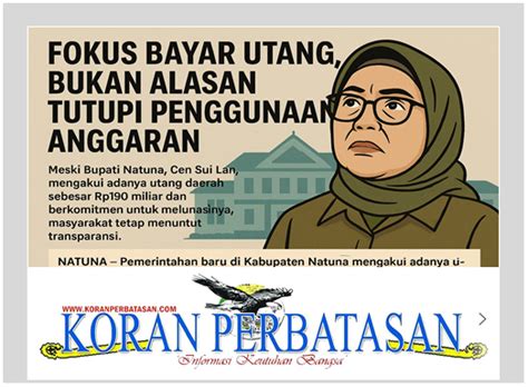 Fokus Bayar Utang Bukan Alasan Tutupi Penggunaan Anggaran Koran