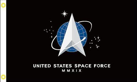 Space Force Flag Black 3x5 Ft