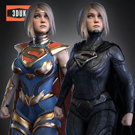 Injustice Supergirl For Genesis 8 Female 3d Model Rigged Cgtrader