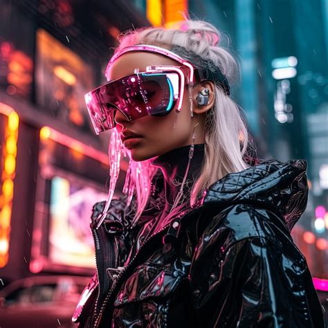 Premium Photo Photo Of Hacker Using Virtual Reality Device Playing In Digital World Created