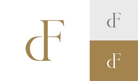 Letter Df Initial Monogram Logo Design 28213947 Vector Art At Vecteezy
