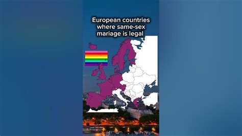 European Countries Where Same Sex Marriage Is Legal Map Maps Europe