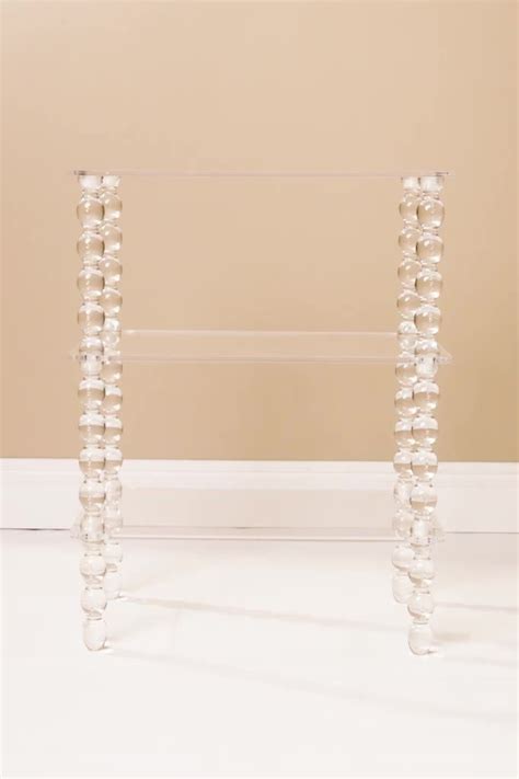 Lillian Side Table Video Video Acrylic Side Table Decor Display