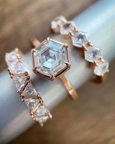 Engagement Hexagonal Shape Diamond Ring At Rs 25000 In Surat Id 27160723433