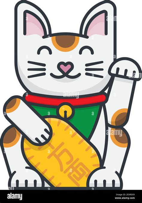 Chinese Lucky Cat Drawing