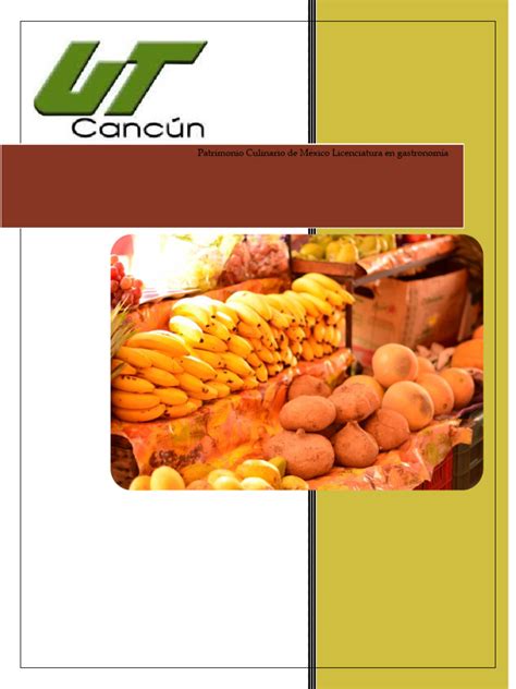 Datos Cualitativos Y Cuantitativos Pdf Campeche Gastronomía